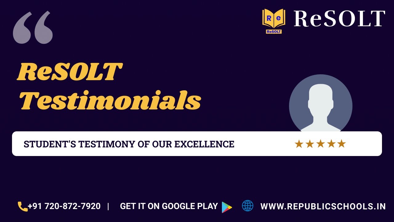 ReSOLT - Students' Testimony Of Our Excellence for German Language ...