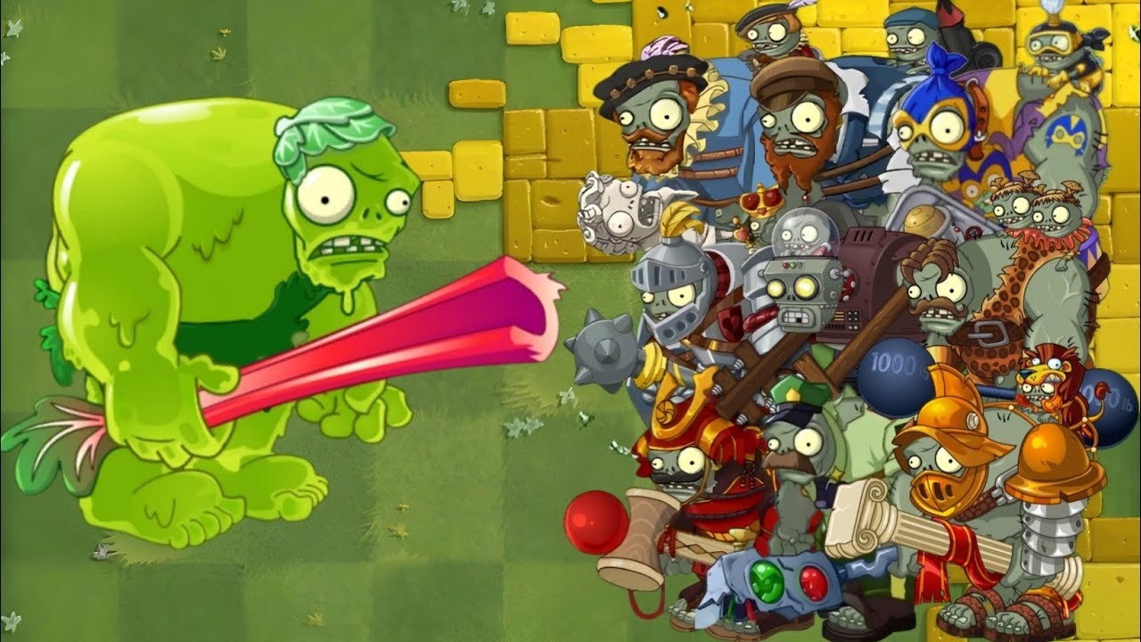 Immortal Zomboid Gargantuar Vs. All Gargantuar / Plants Vs. Zombies 2 ...