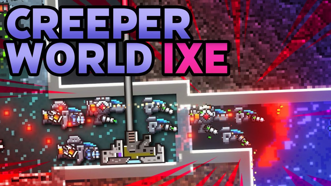 GETTING STUCK IN CREEPER INFESTED PIPES! - CREEPER WORLD IXE - YouTube