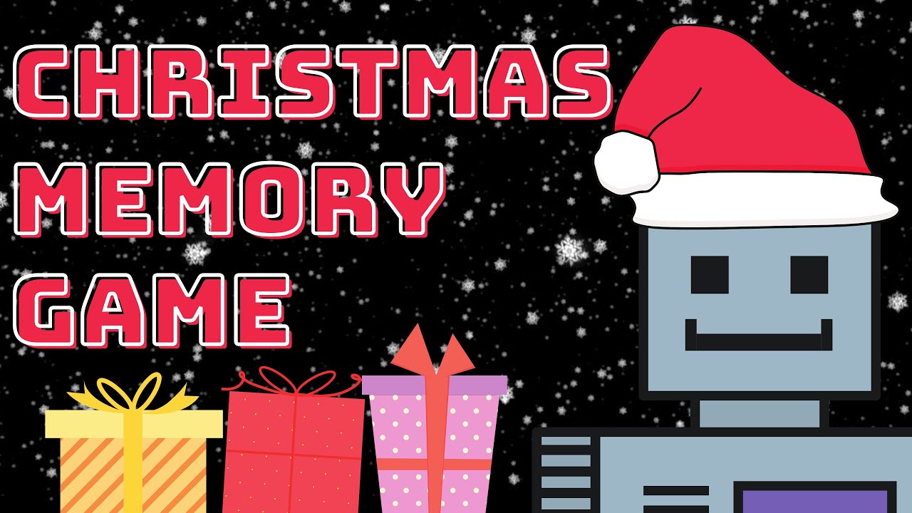 CHRISTMAS MEMORY GAME - Kids Thinking Exercise Activity - For Brain ...