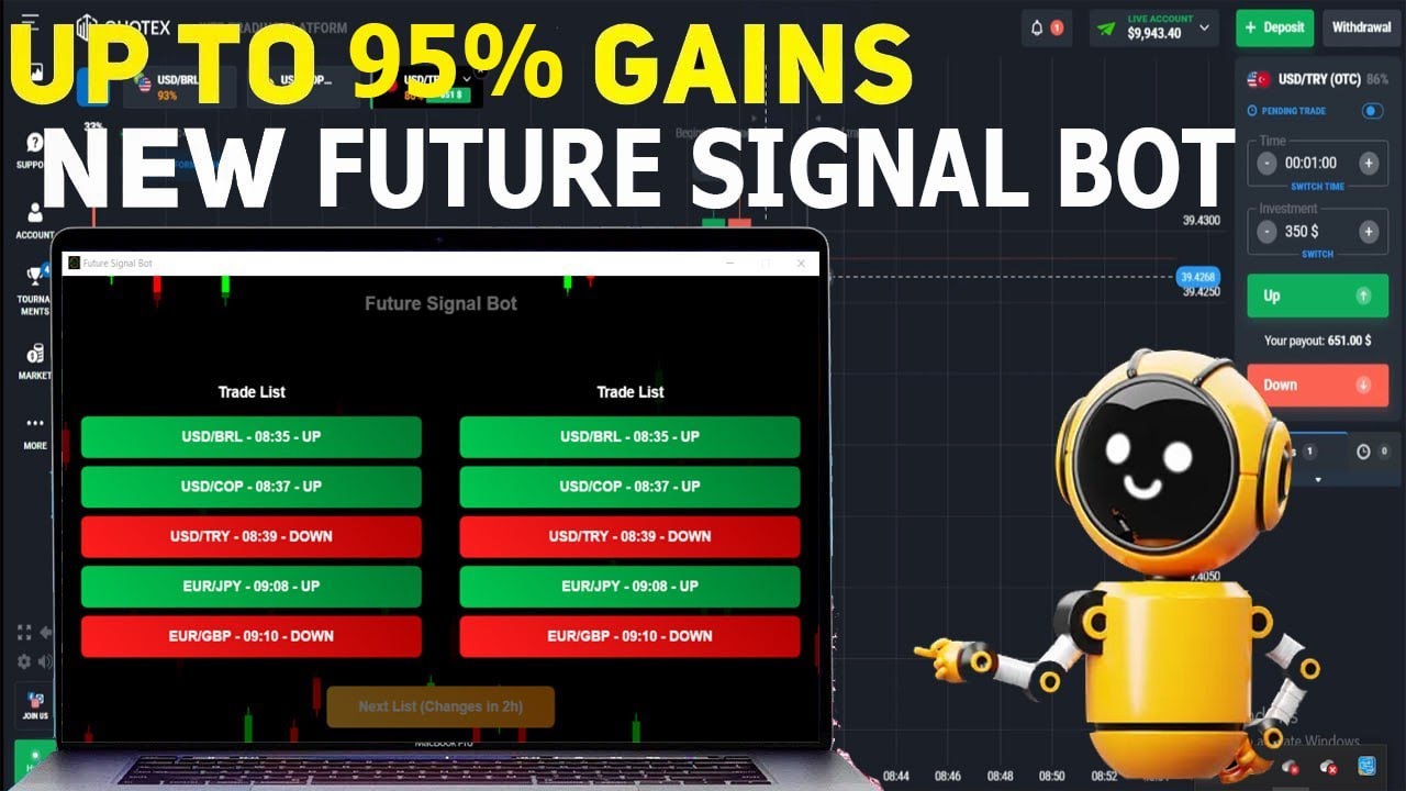 New Future Signals Bot Strategy for Quotex Users - UP to 95% Gains ...