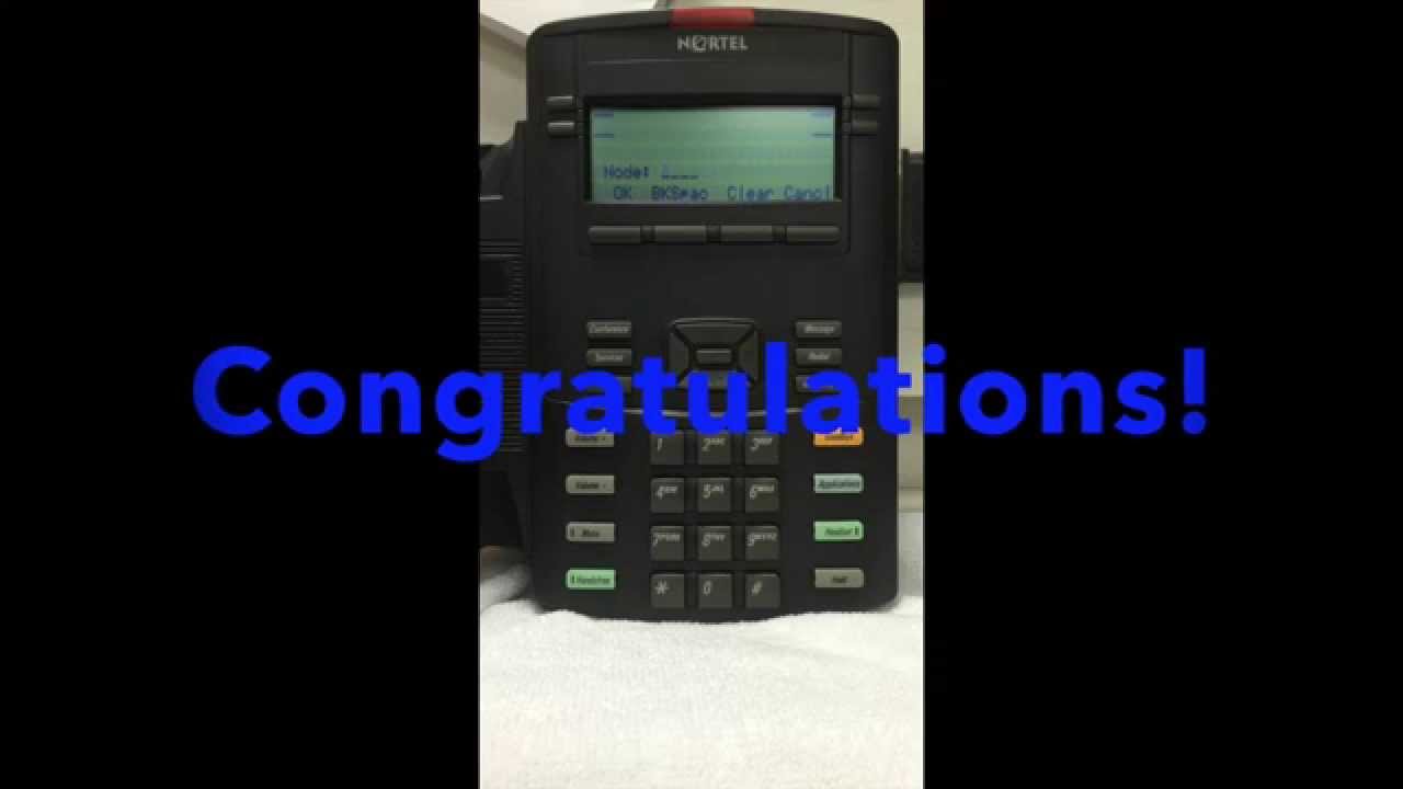 How to Factory Reset Nortel - Avaya 1220 Telephone - YouTube