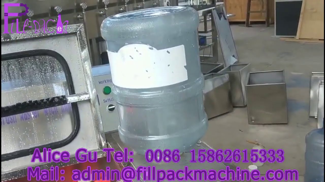5 gallon bottle washing and rinsing machine for inside and outside ...