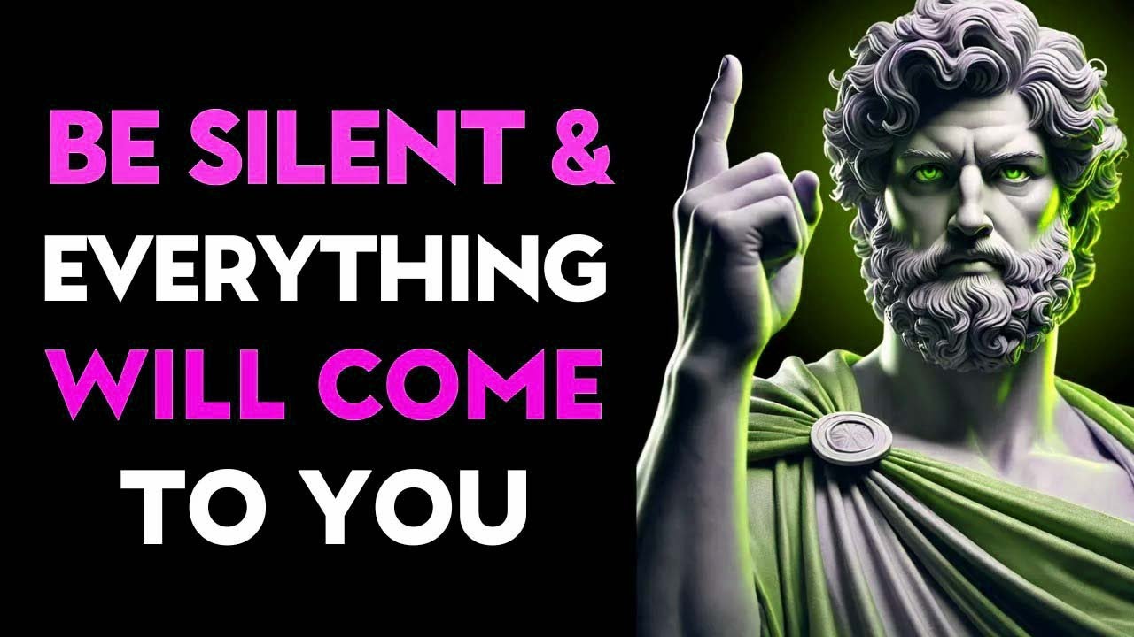 When Nothing Works, be Silent & Everything Will Flow To You Stoic Philosophy - YouTube