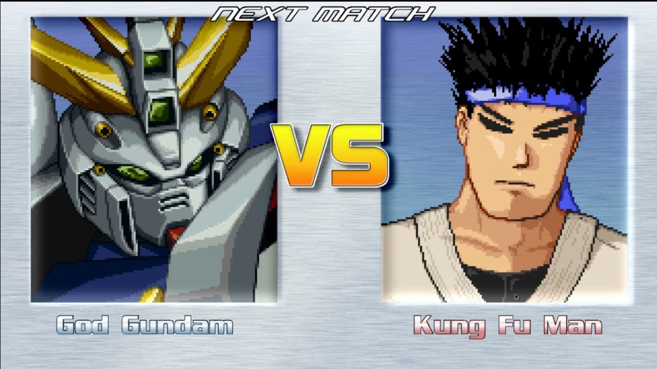 Mugen Universe Fight 2# God Gundam Vs Kung Fu Man - YouTube