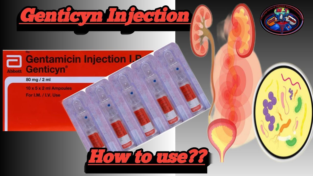 Genticyn inj/Gentamicin injection | Gentamicin injection hindi ...