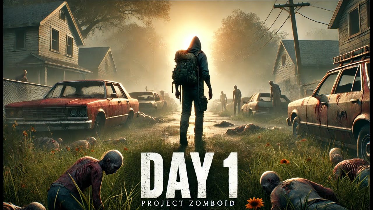 day 1 project zomboid - YouTube