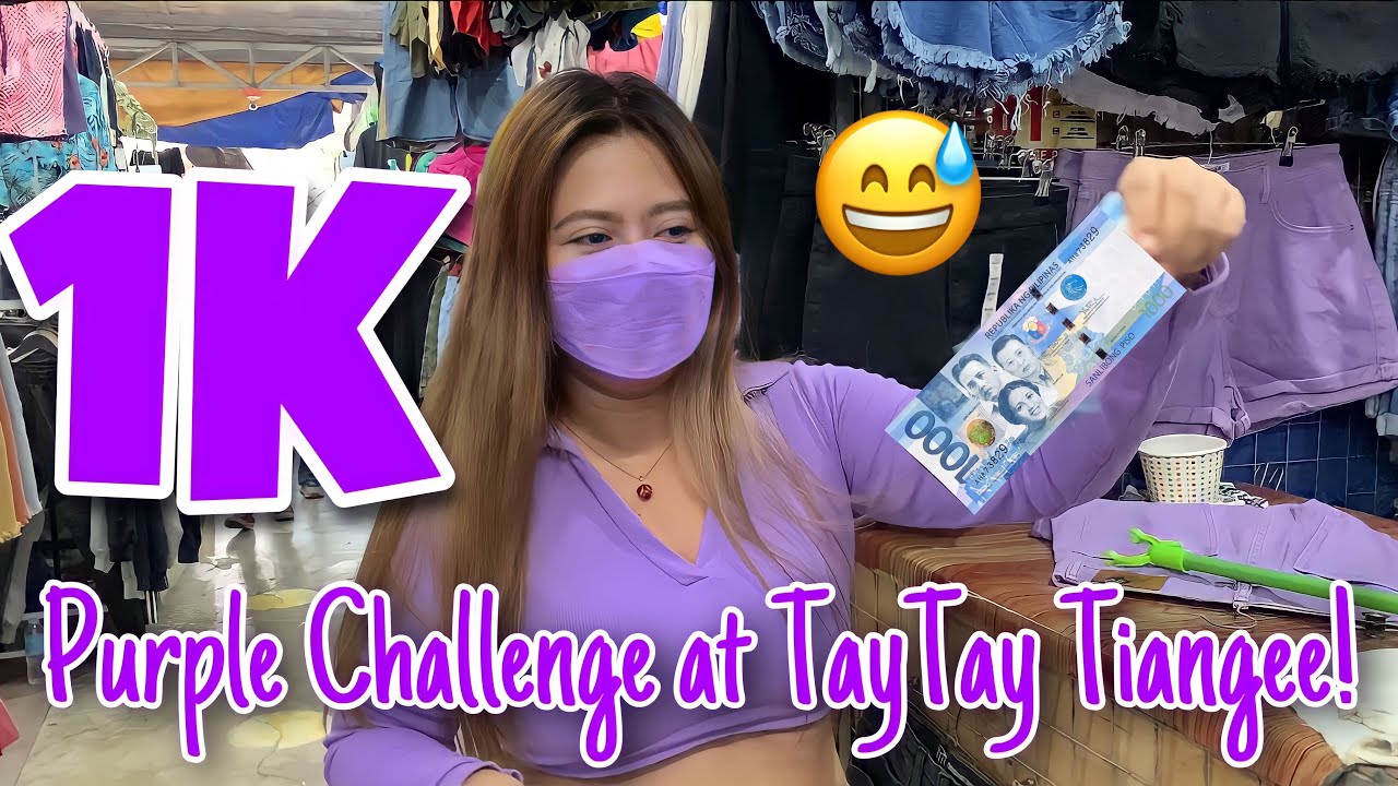 PURPLE SHOPPING IN TAYTAY TIANGGE! | PurpleGirl Yedda - YouTube