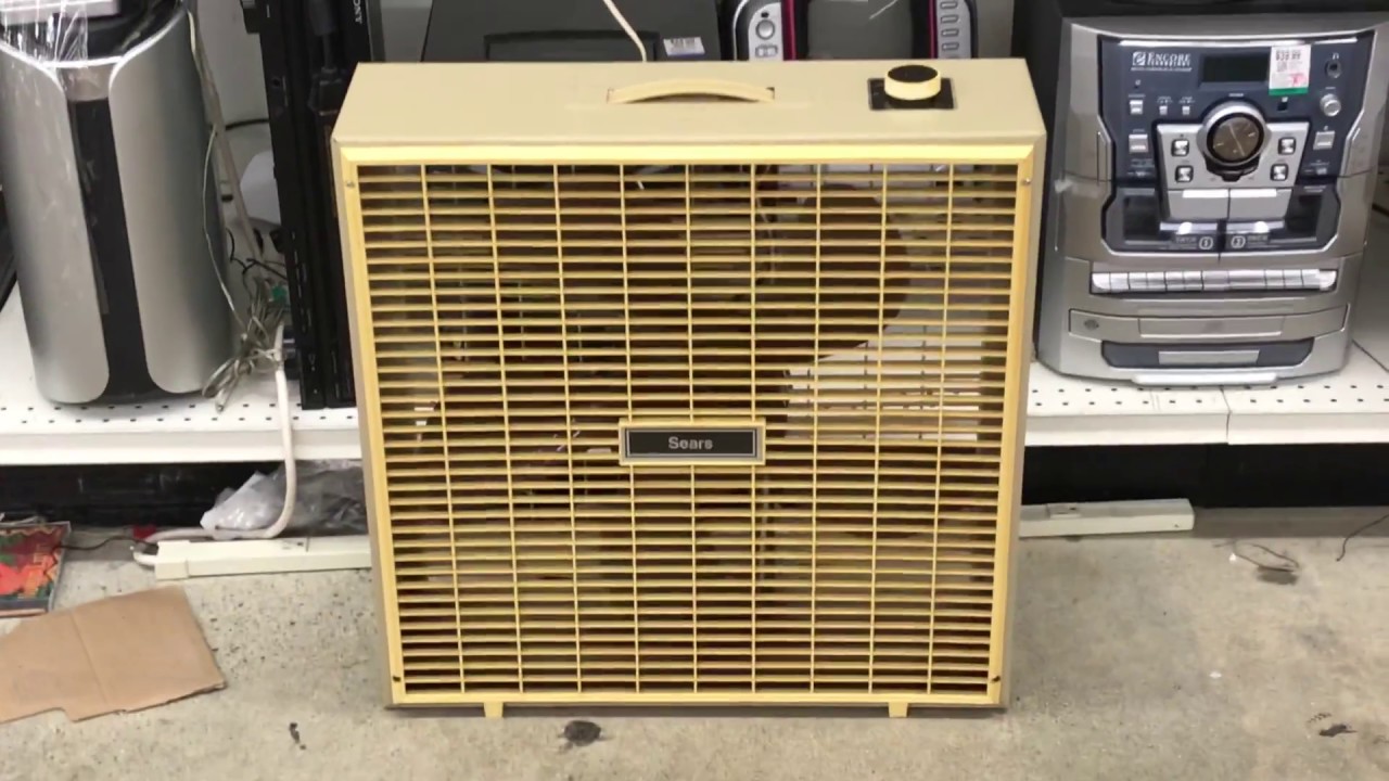 Sears Box Fan (Quick Test) - YouTube