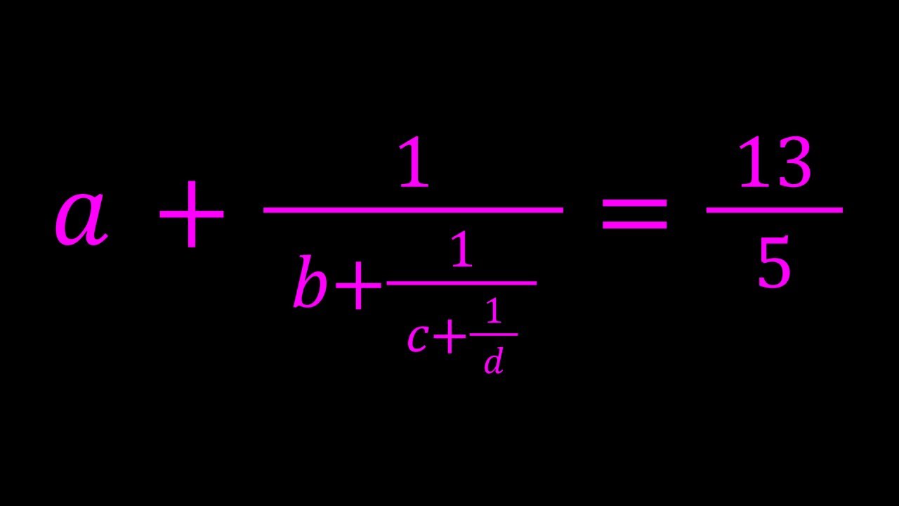 A Rational Equation with Positive Integers - YouTube
