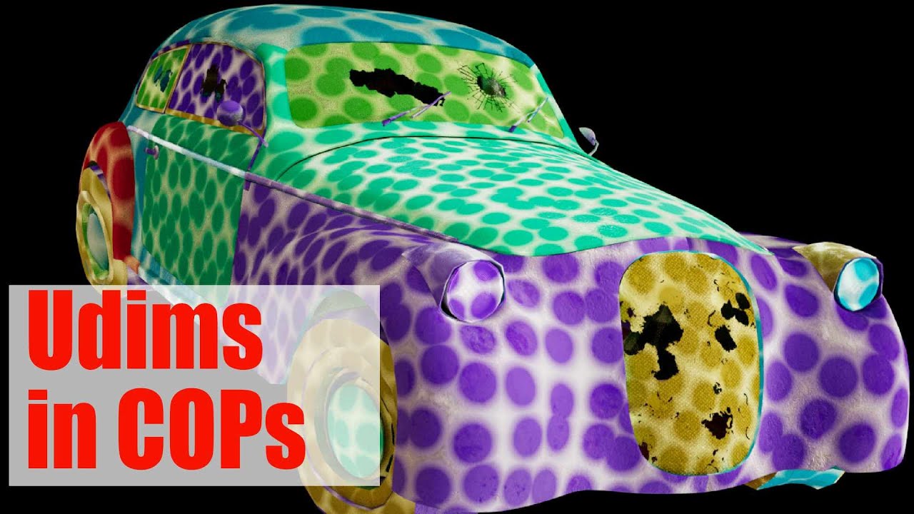 Using UDIMs in Houdini 20.5 COPs (Copernicus) - YouTube