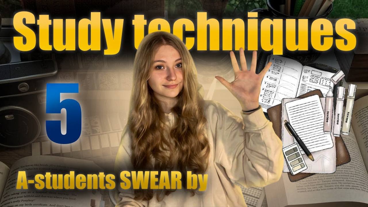 5 STUDY TECHNIQUES THAT SMART STUDENTS SWEAR BY | DARIA YOVZHYK - YouTube