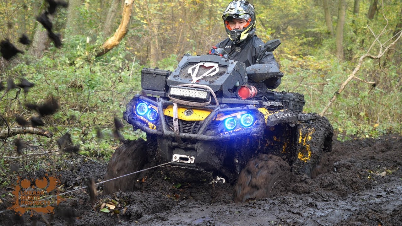ATV Team Rosomak w akcji Quad ATV i duuuużo błota ;) Can Am Polaris i ...