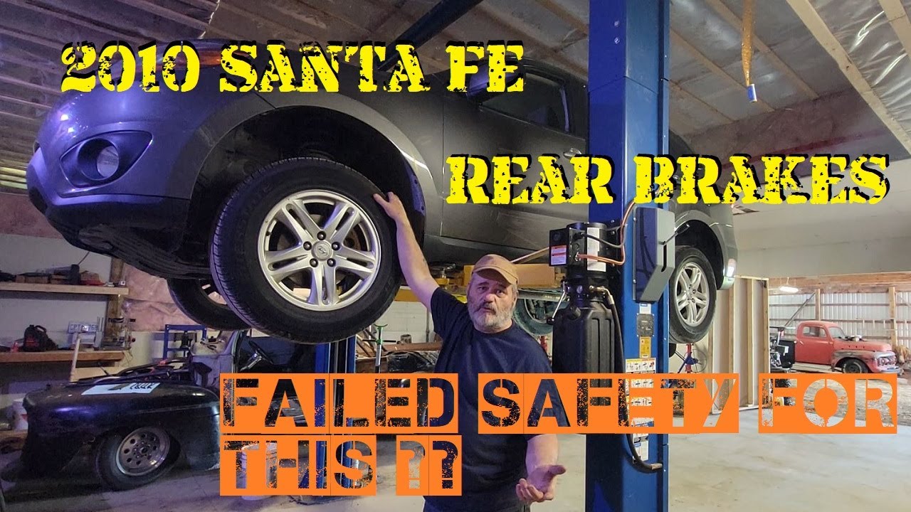 Santa Fe Complete Rear Brakes Replacement - YouTube