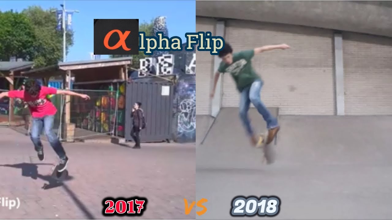 Alpha Flip 2017 vs 2018 - YouTube