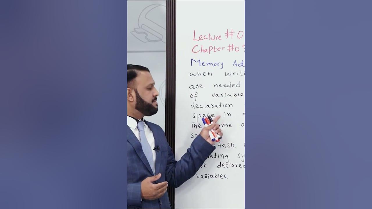 PGC lectures-Inter Part 2-KPK Board-Computer Science-Chapter 7 - Memory Address - YouTube