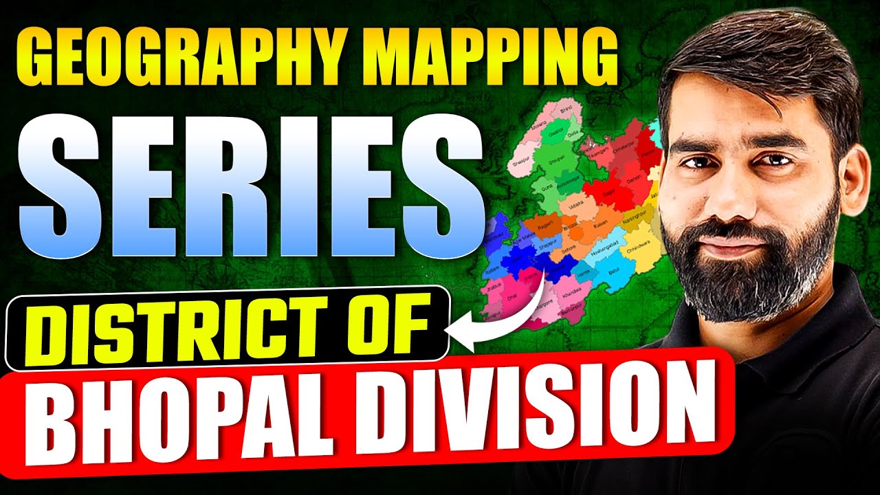 District of Bhopal Division 🔥 | MP Map Geography For All Competitive ...