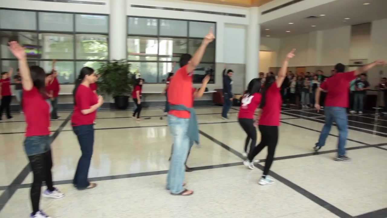 Flash Mob at Kelley for India Night 2012 - YouTube