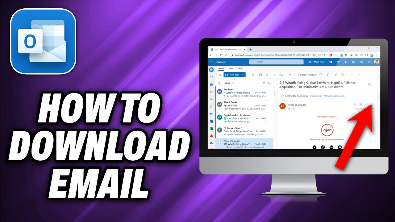 How To Download Outlook Email (2025) - Quick Help - YouTube