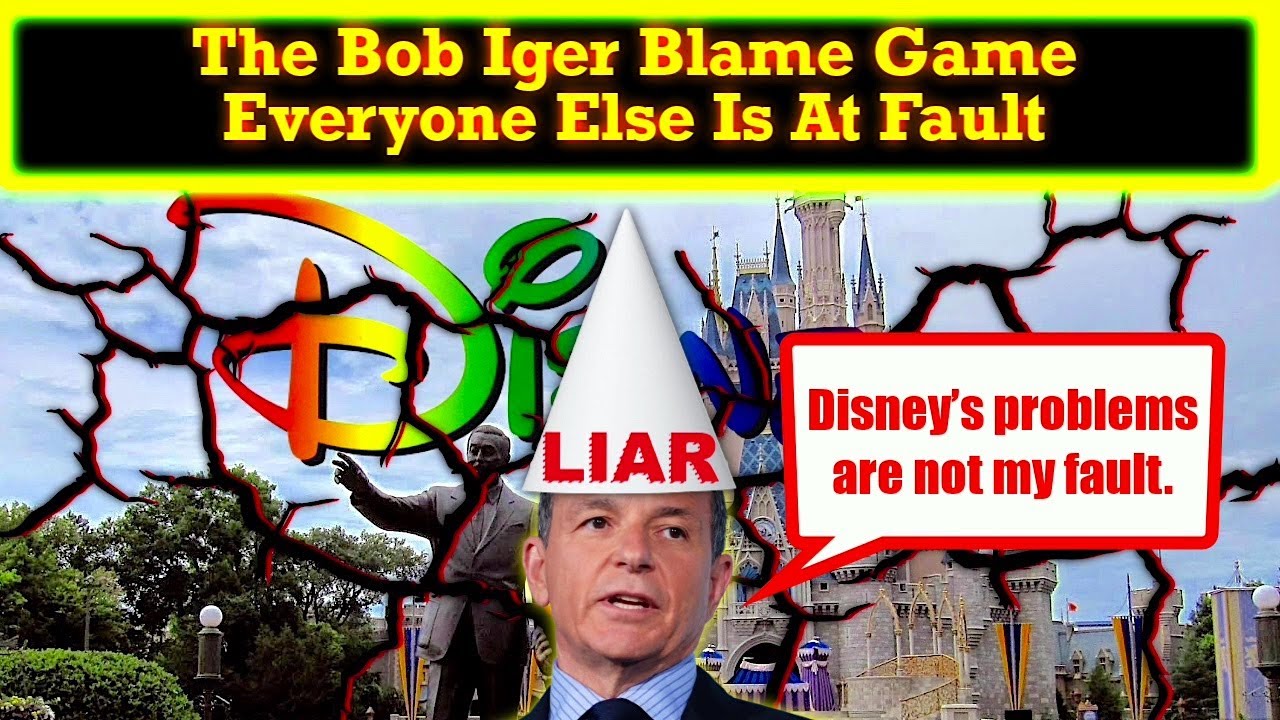 Bob Iger Decides To Blame All Of Disney's Woes On Bob Chapek! Someone's ...