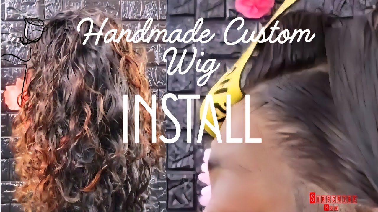 Watch Me Install A CUSTOM WIG I MADE! - YouTube