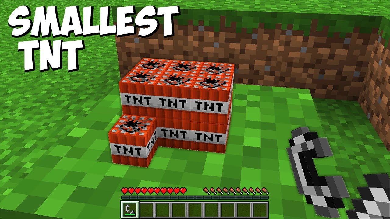 HOW to BUILD SMALLEST TNT in Minecraft ?! - YouTube