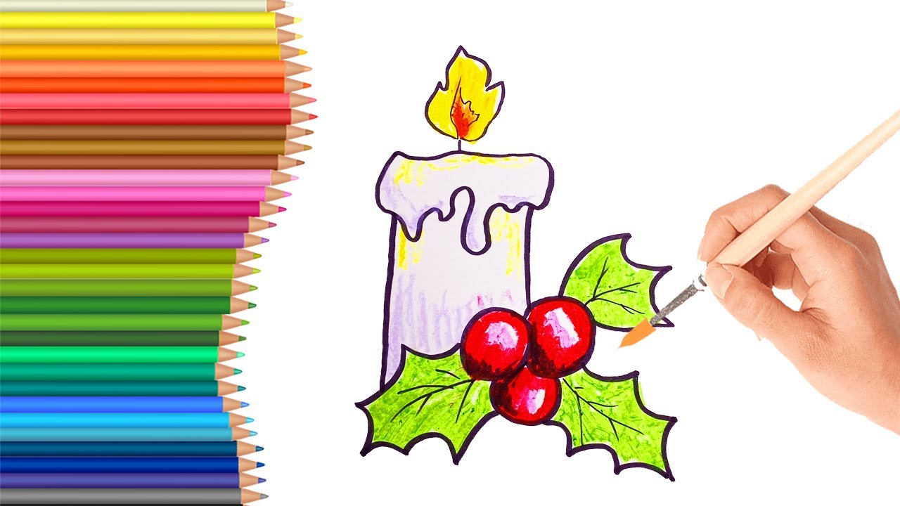 Как нарисовать рисунок на тему "Новый год"? Новогодний рисунок для ...