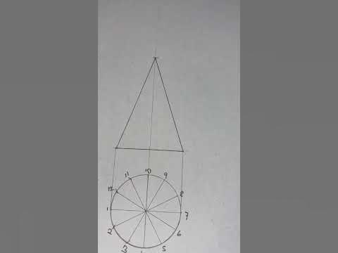 How To Develop A Cone || Development Of A Cone #drawing - YouTube