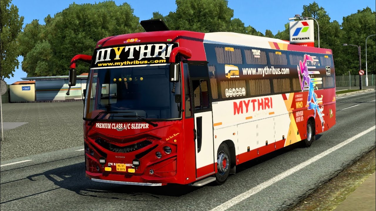 MYTHRI Veera V8 Bus Driving ll Realistic Driving ll @Odiagamerworld # ...