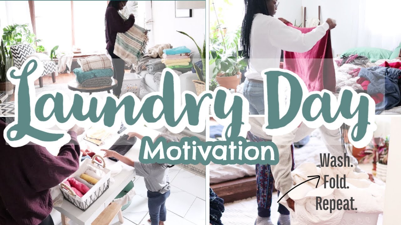 A LAUNDRY ROUTINE METHOD THAT ACTUALLY WORKS 😮| Wash Fold & Repeat ...