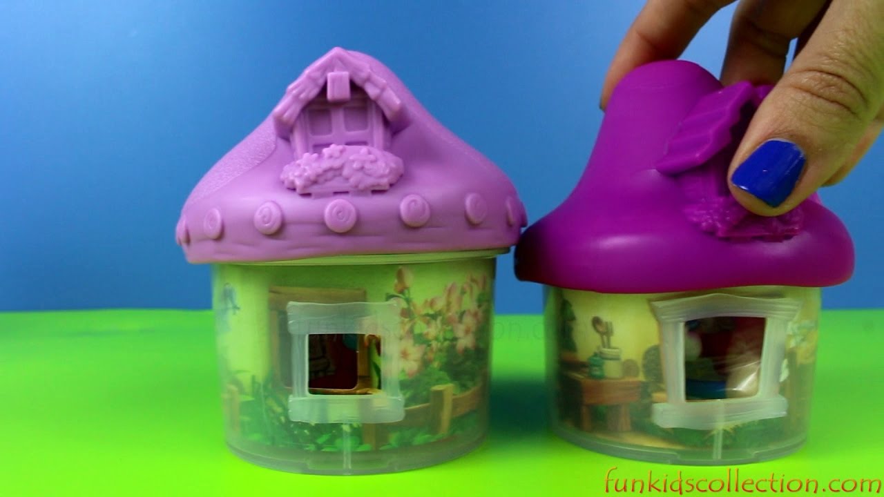 The Smurfs of the Lost Village Learning Colors with Smurf Houses - YouTube