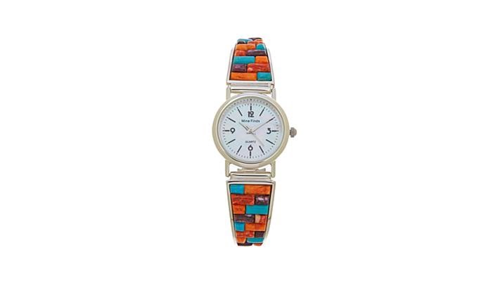 Jay King Ladies Spiny Oyster and Turquoise Watch Small - YouTube