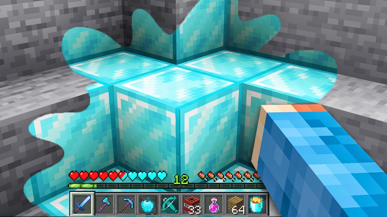 ¡Paso Minecraft pero TODO lo que TOCO se VUELVE DIAMANTE! 😂😱 Sparta356 ...