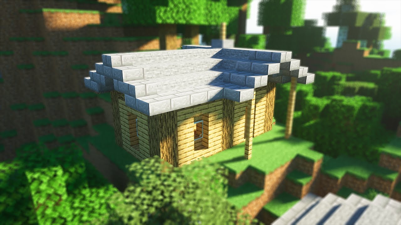 Minecraft | Building An Oak Cabin Survival | #1 - YouTube