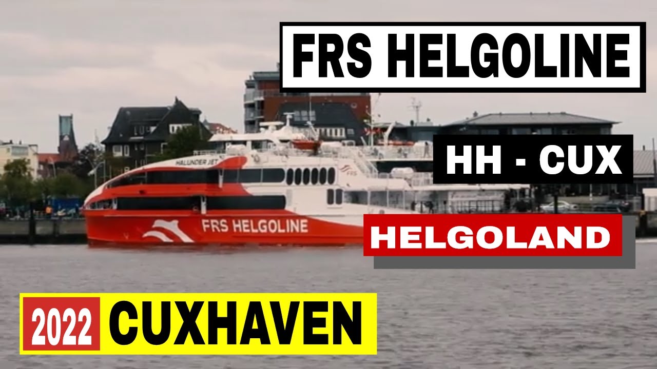 FRS Helgoline Halunder Jet legt ab mit Fahrt nach Helgoland - YouTube