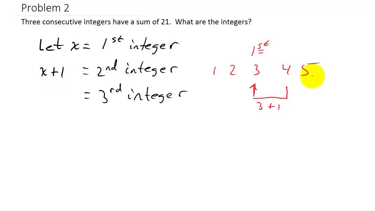Consecutive Integers Word Problems YouTube consecutive-integers-word-problems-youtube