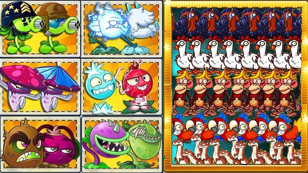 Random 30 Best Pair Team Plants vs Team 200 Animal Zombies - Who Will ...