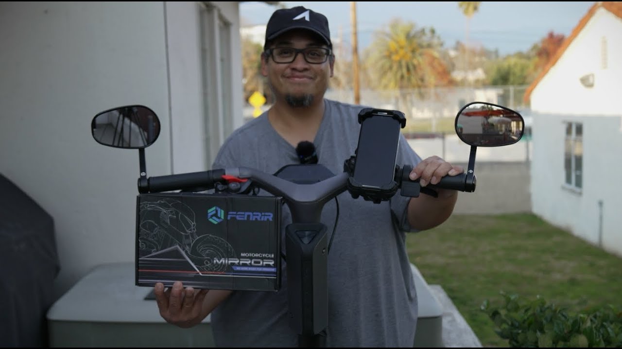 Installing Bar End Mirrors On The Segway Ninebot GT1 - YouTube