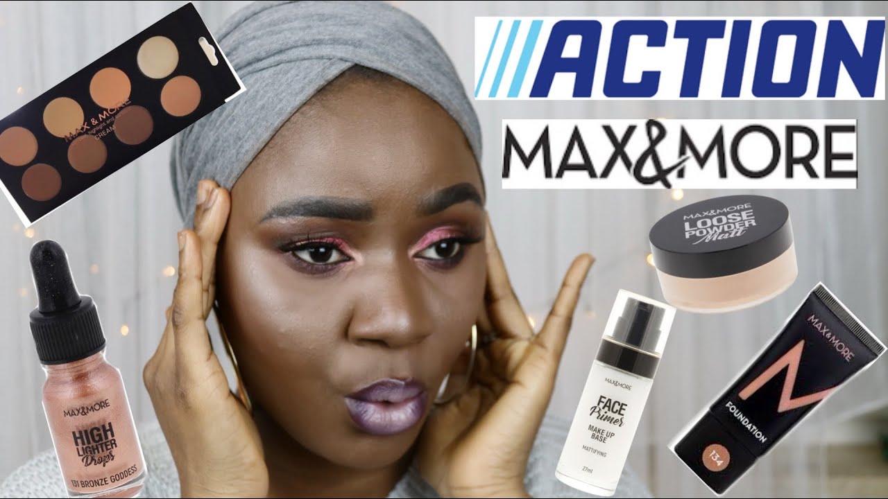 Je test le MAKEUP ACTION 😱 Full face using only action makeup max&more ...