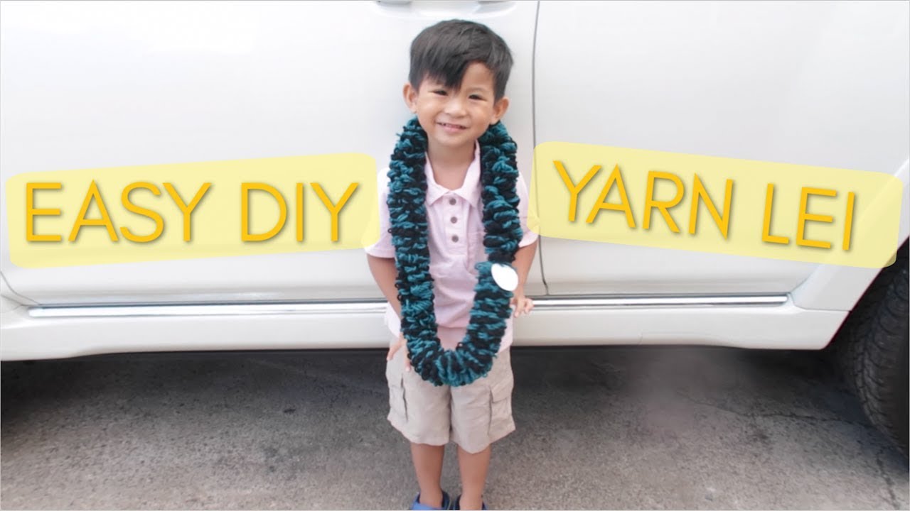 DIY Yarn Lei (EASY Graduation LEI) - YouTube