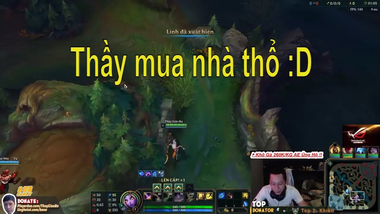 Thầy Ba đánh Soraka sp Thầy vừa mua nhà vs cô hiệu phó | Thầy Giáo Ba ...