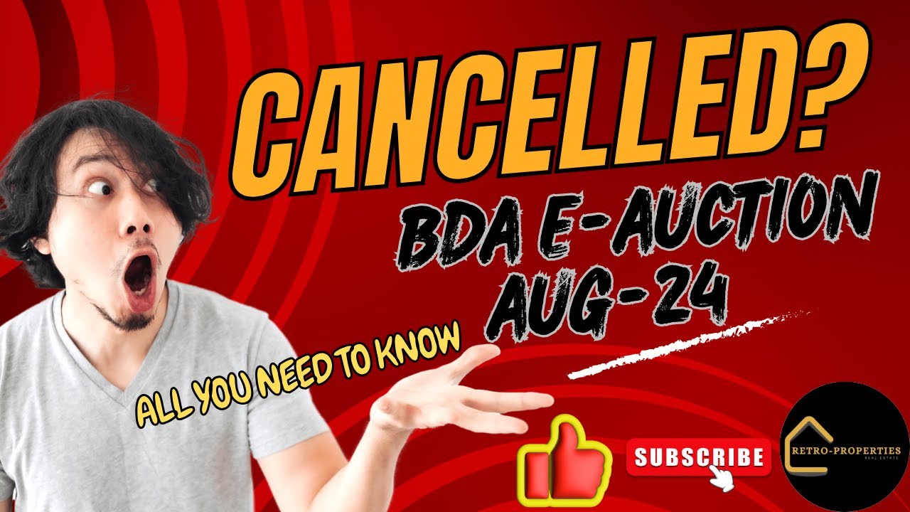 BDA eAuction Aug 2024 Cancelled or Postponed ?? - YouTube