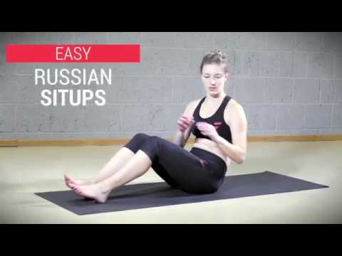 Easy Russian Sit-ups - YouTube