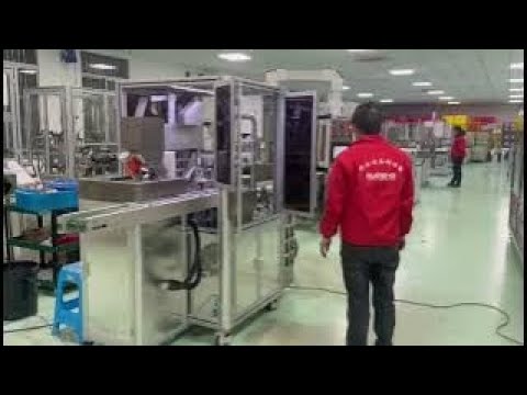 full automatic compact powder press machine - YouTube