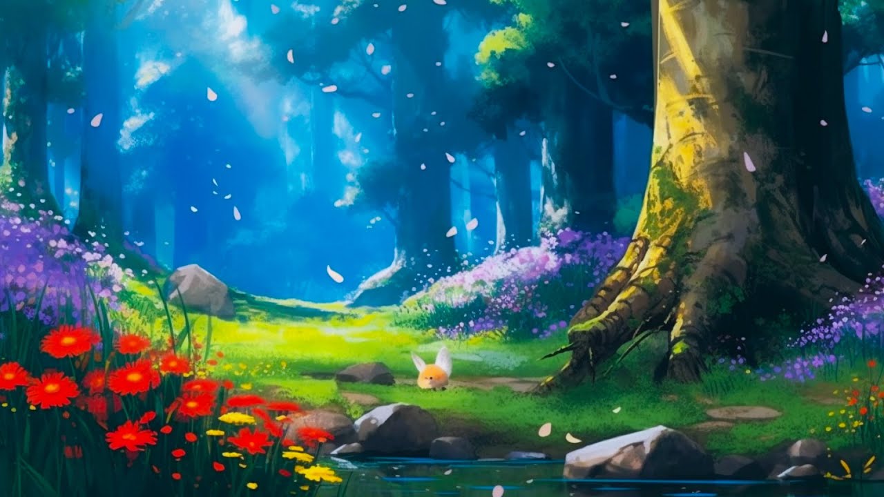 【Summer Ghibli 】🌸 Easy to listen and easy to sleep 🌸 4 hours Ghibli ...