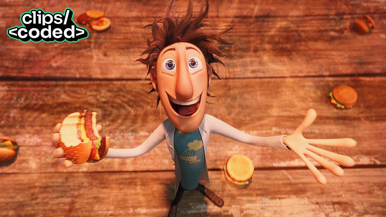 cloudy with a chance of meatballs (2009) - food rain? yeah, it's ...
