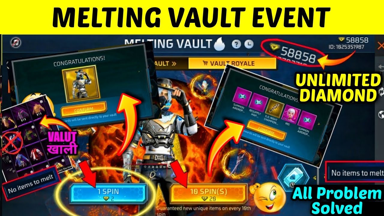 HOW TO COMPLETE MELTING VAULT EVENT IN FREE FIRE - YouTube