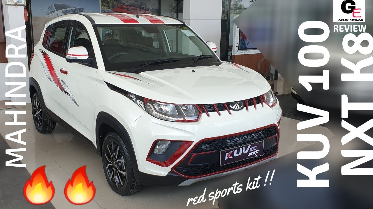 Mahindra KUV 100 K8 NXT With red sporty kit | price | all details ...