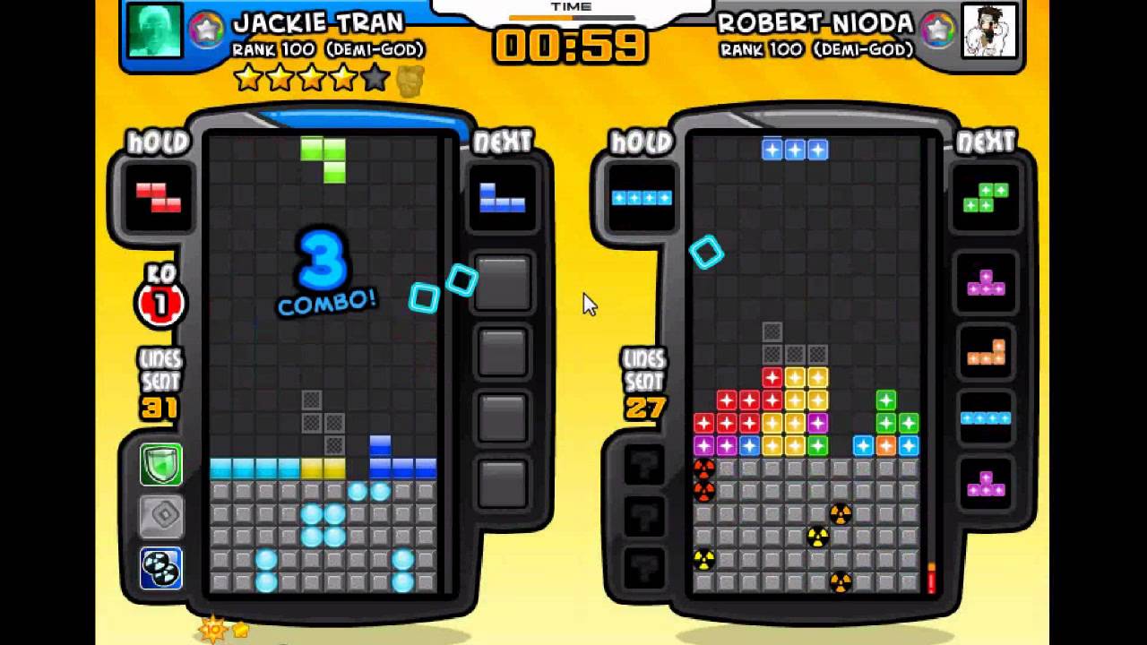 Finished Tetris Battle - Rank 100 - GOD OF TETRIS - YouTube