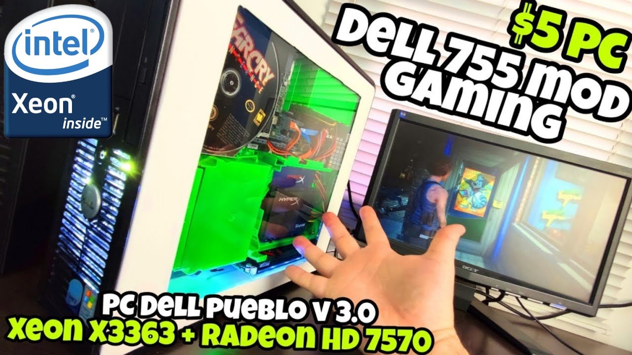 🔥REVIVO VIEJO PC DE OFICINA! DELL XEON PC GAMING DESKTOP PC DELL 755 ...